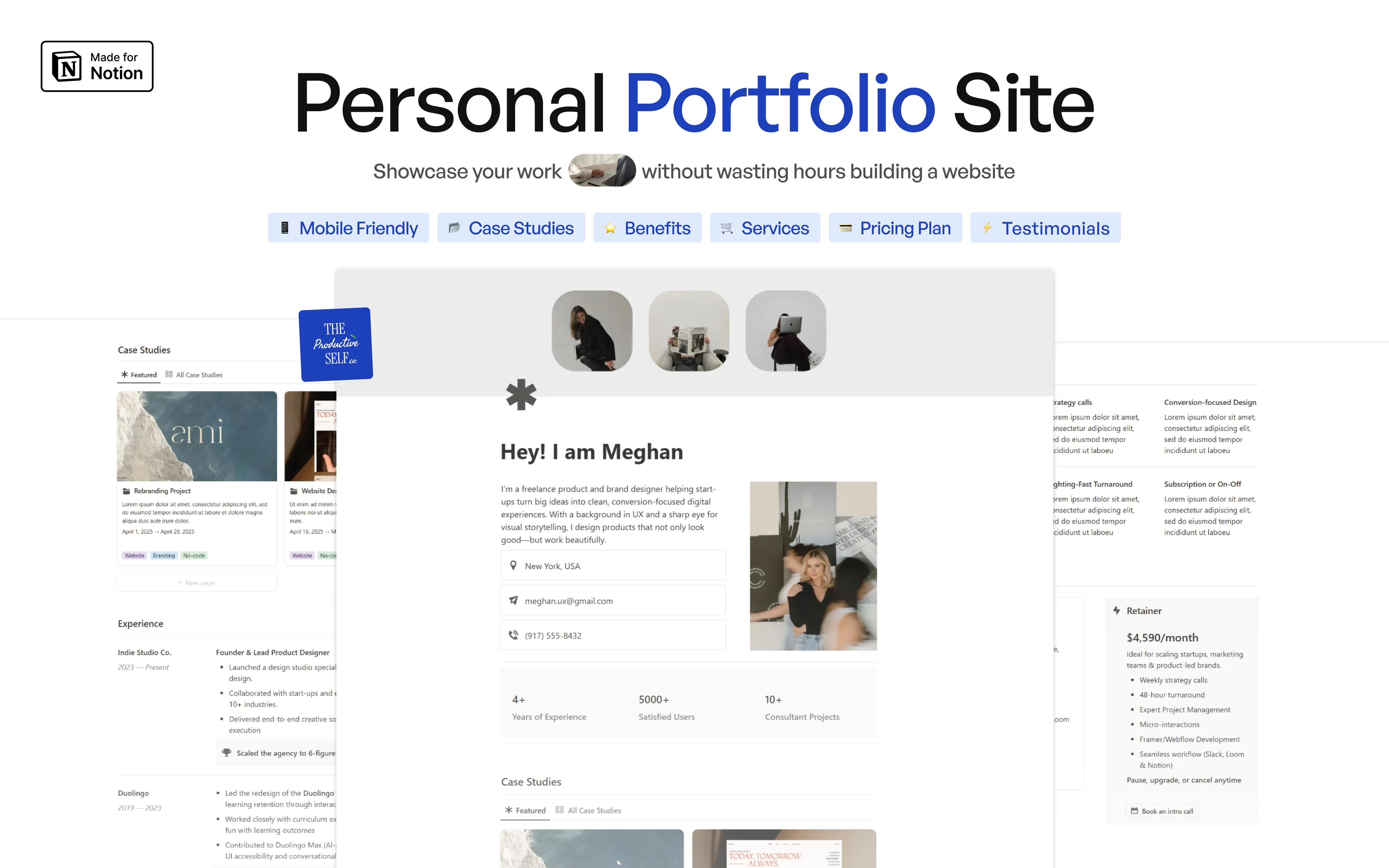 Personal Portfolio Site - Autónomo Plantilla